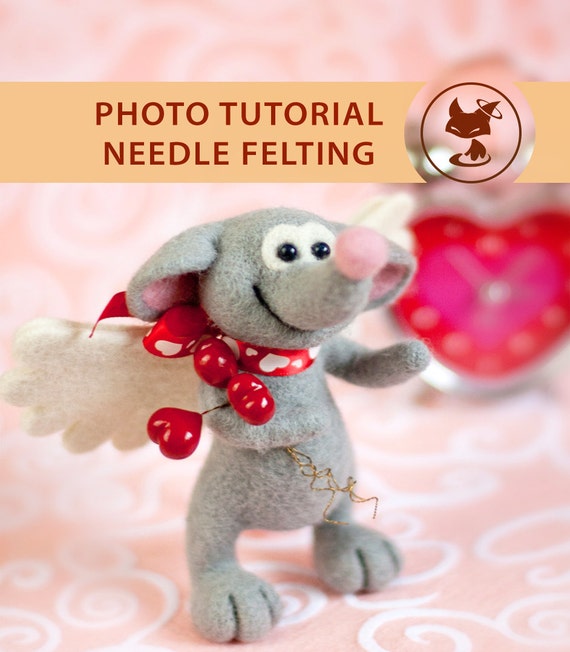 PDF Tutorial: Needle Felted Cute Mouse Cupid Miniature Needle - Etsy