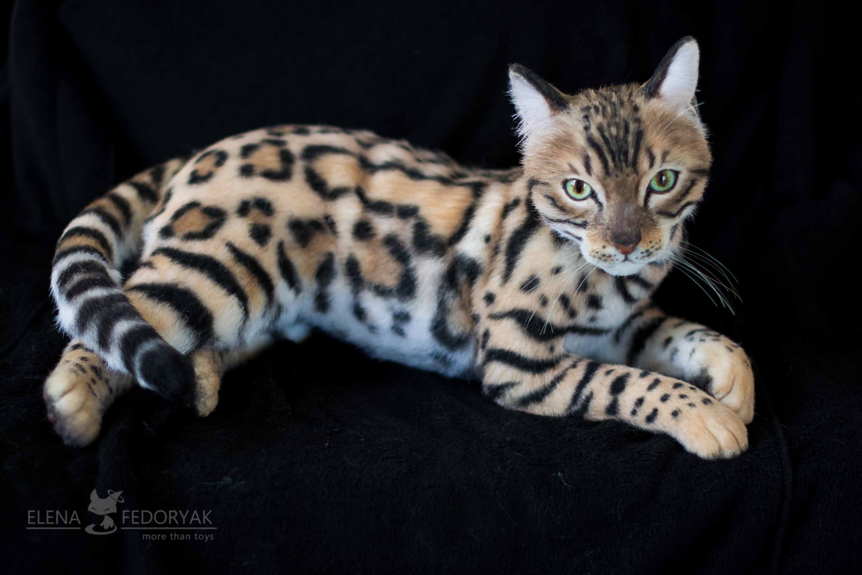Bengalcat - Realistic Life Size Cat. OOAK Artist Handmade Collectible ...