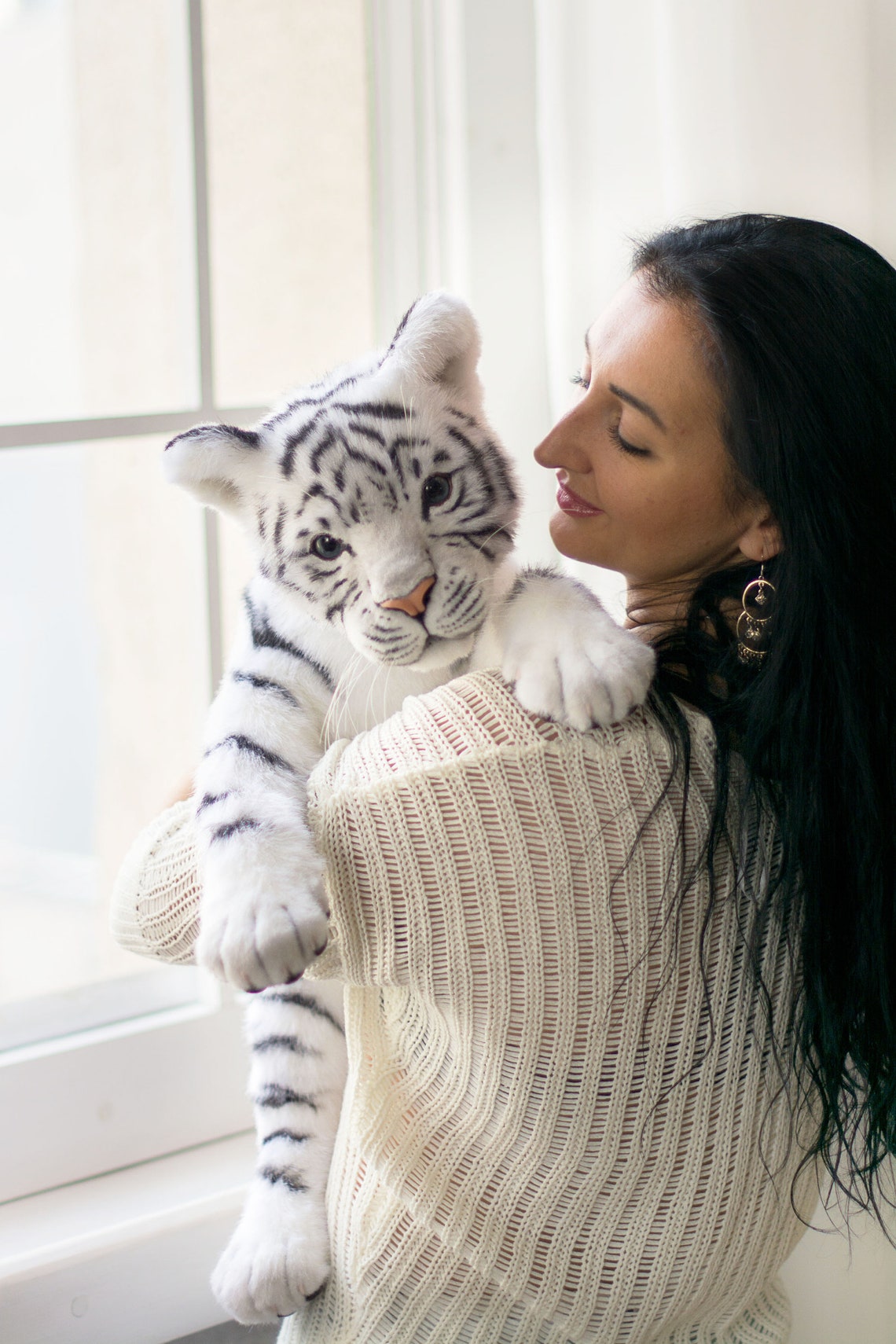 Tiger Cloud Realistic toy. OOAK artist Handmade collectible | Etsy