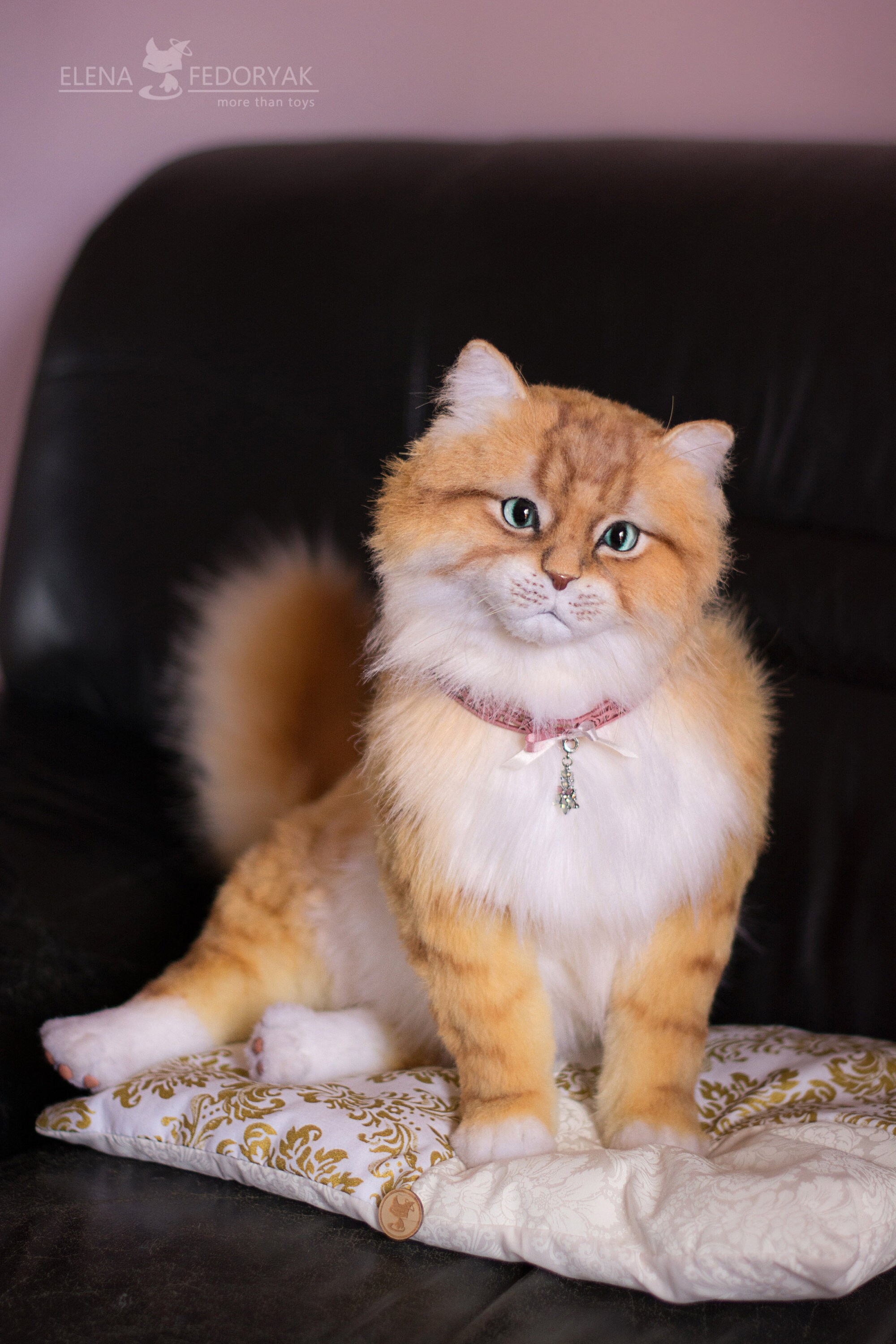 Marcel Ginger Cat. Realistic Toy. OOAK Artist Handmade Collectible ...