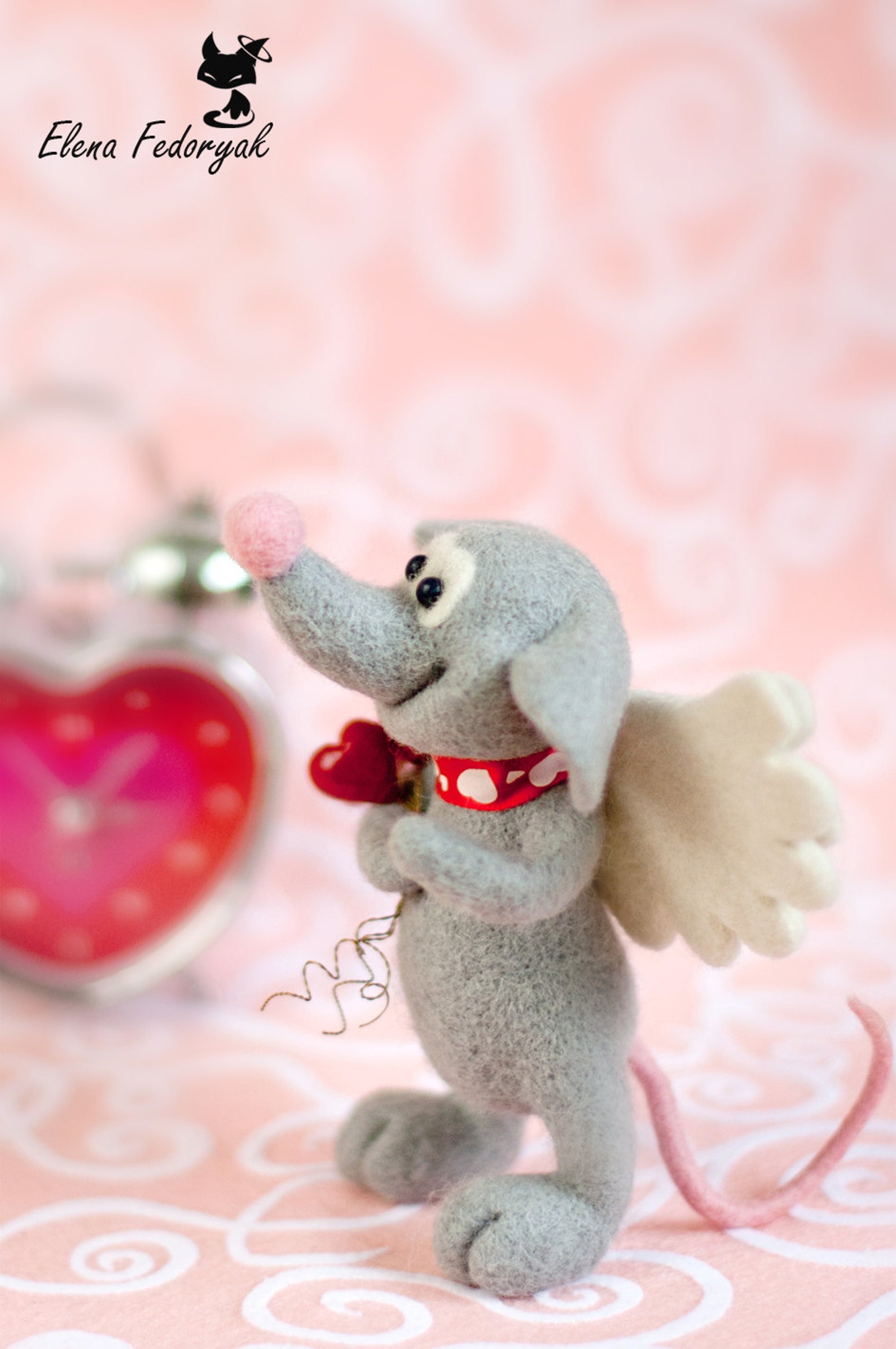 PDF Tutorial: Needle Felted Cute Mouse Cupid Miniature Needle - Etsy