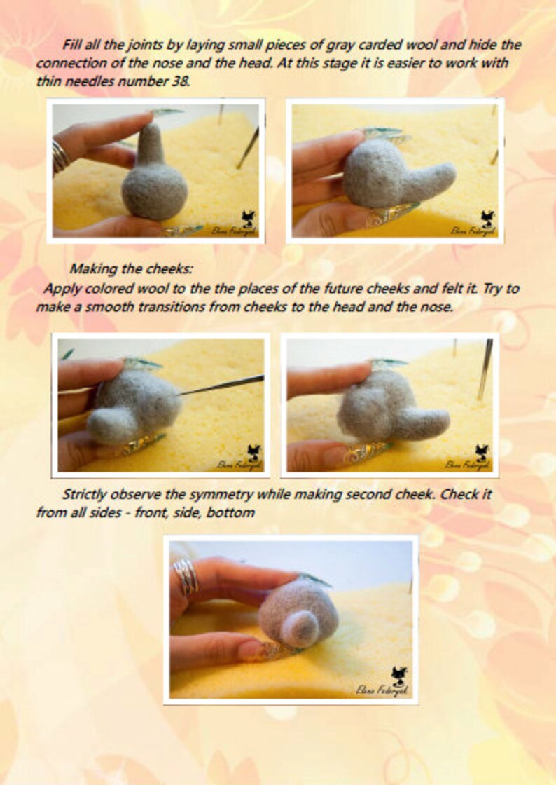 PDF Tutorial: Needle Felted Cute Mouse Cupid Miniature Needle - Etsy