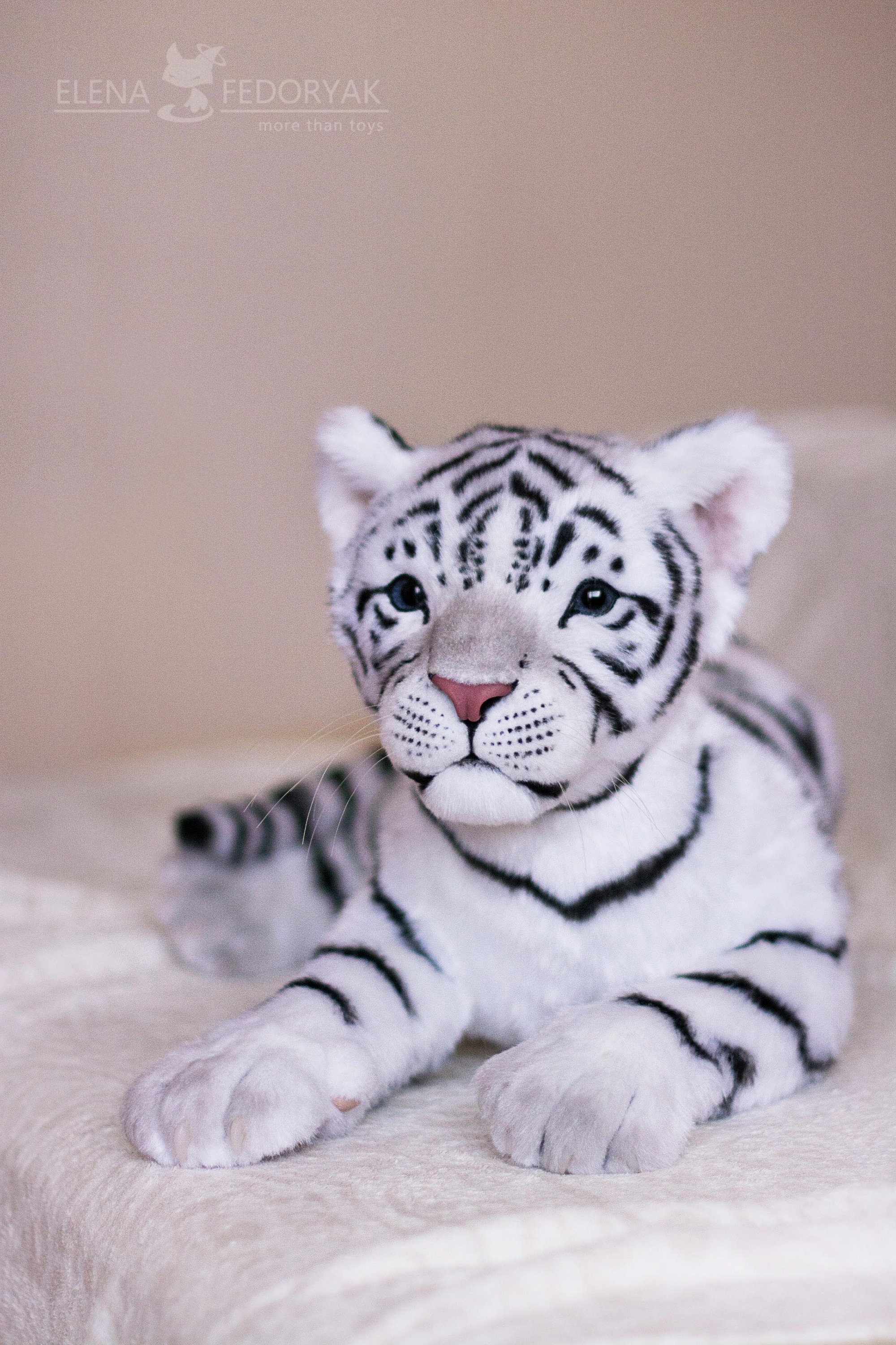 Tiger Cub Sky. Realistic Life Size Toy. OOAK Artist Handmade ...