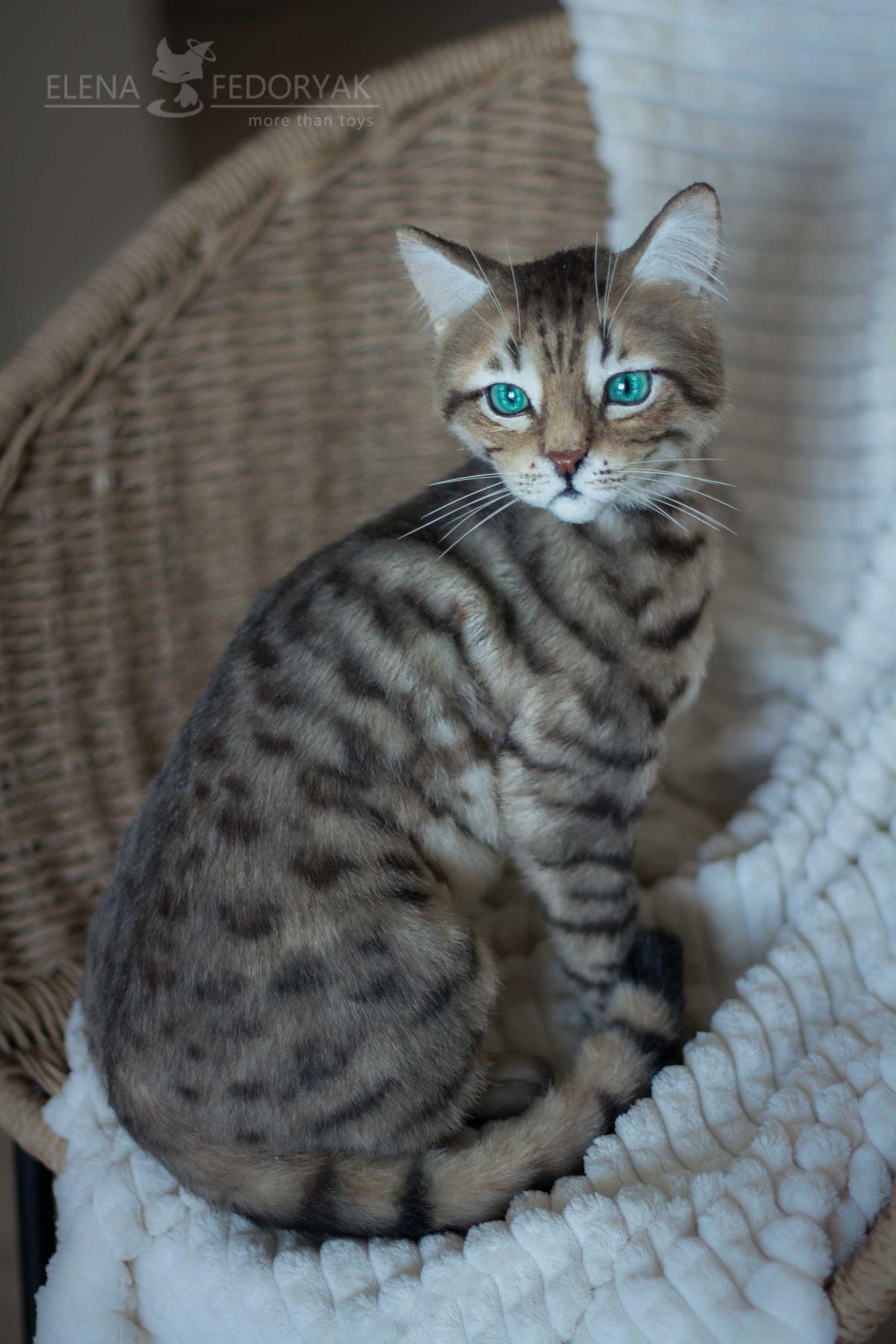 Bengalcat - Realistic Life Size Cat Leona. OOAK Artist Handmade ...