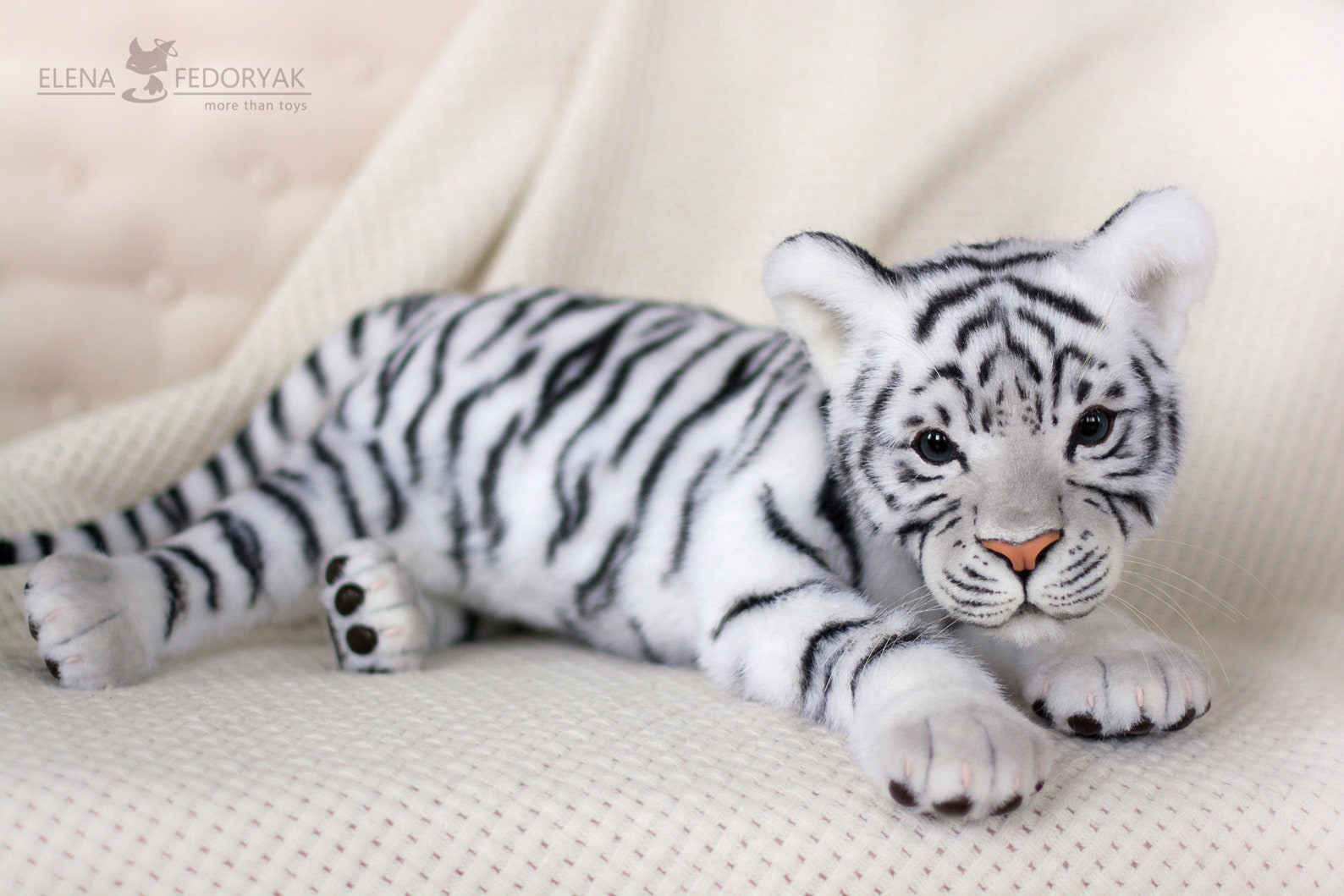 Tiger Cloud Realistic Toy. OOAK Artist Handmade Collectible - Etsy