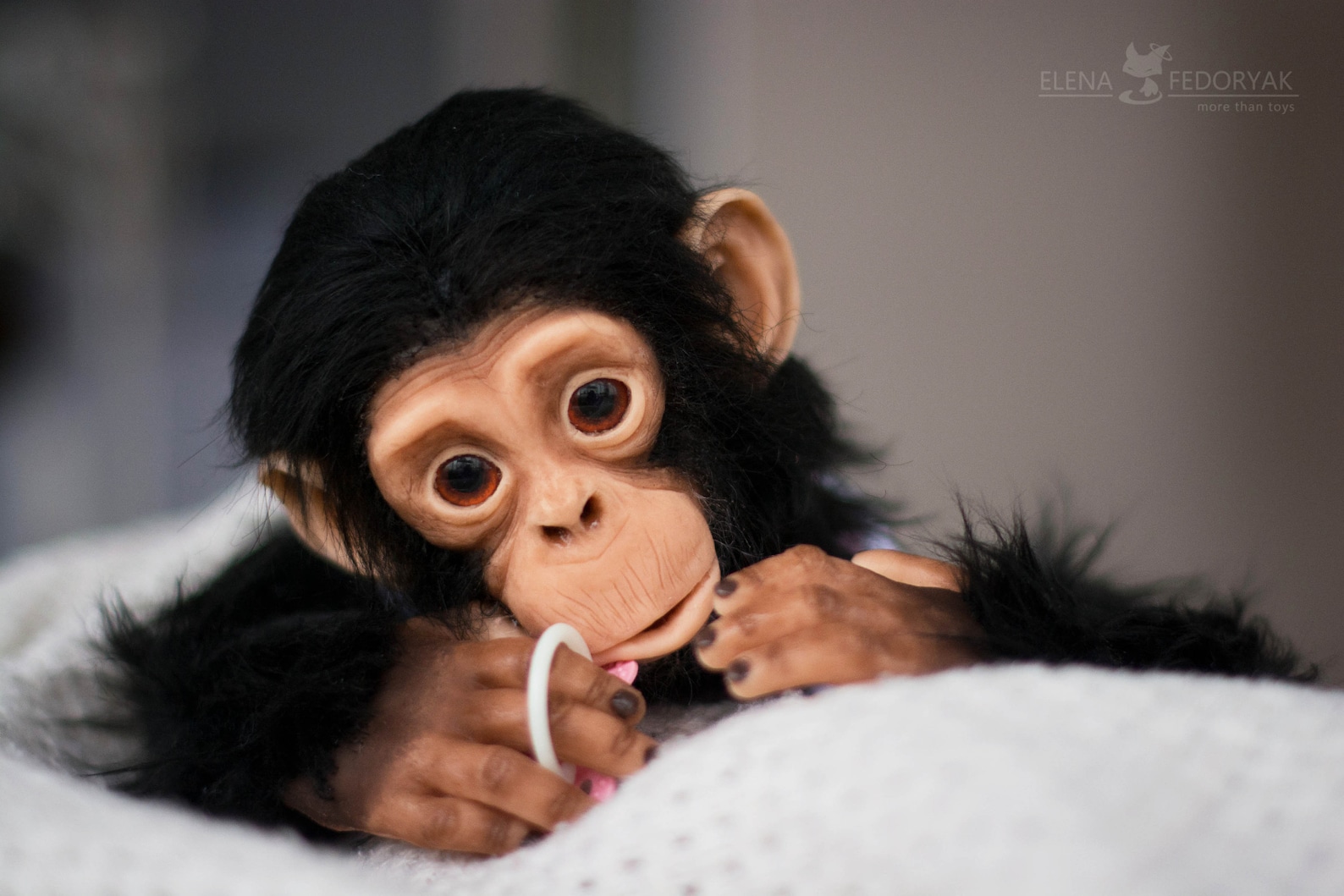 Baby Chimp Maisie - Life Size Realistic Movable Toy. OOAK Artist ...