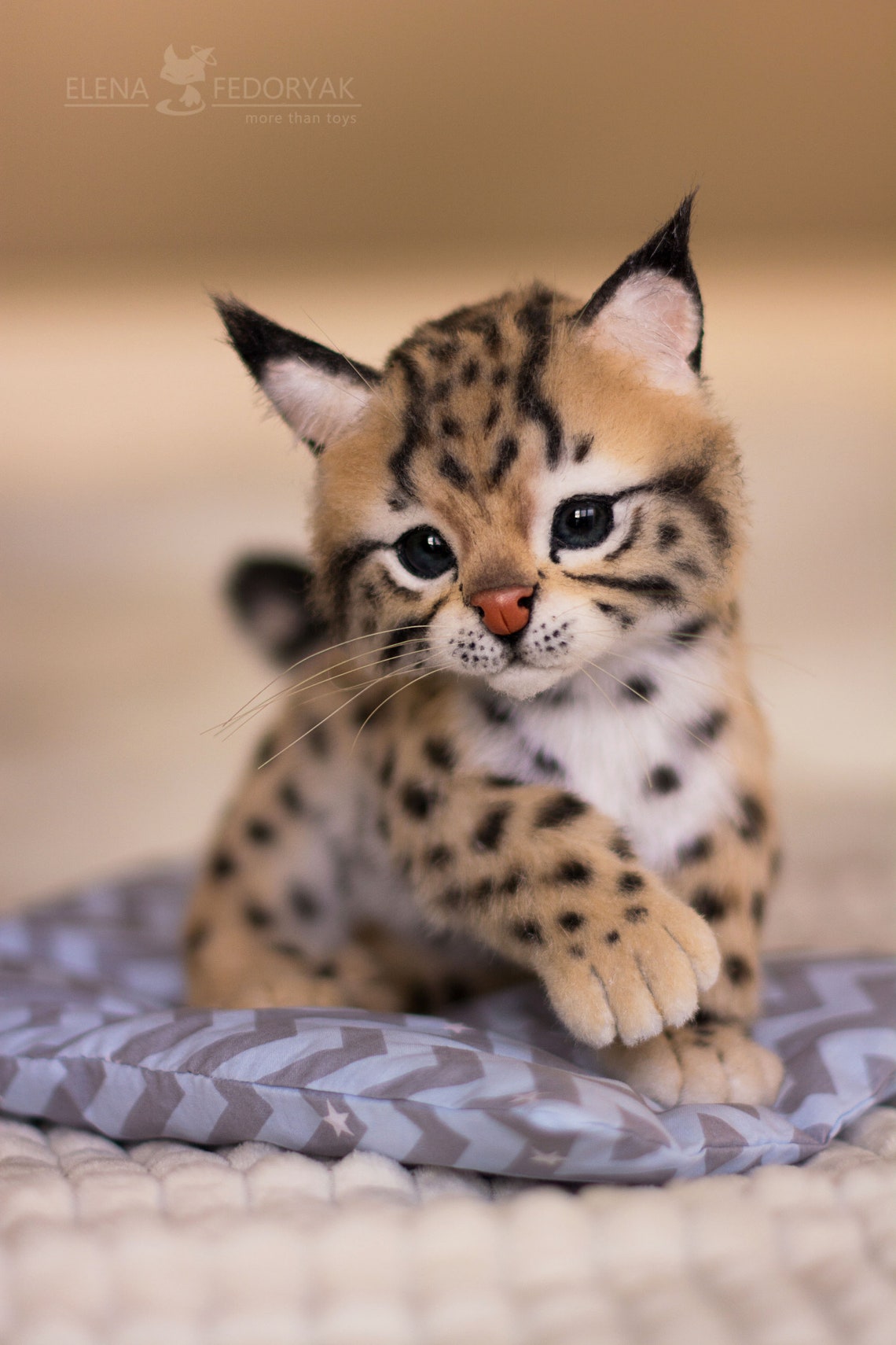 Lynx Kitten Lifesize Plush Toy. OOAK Artist Handmade | Etsy