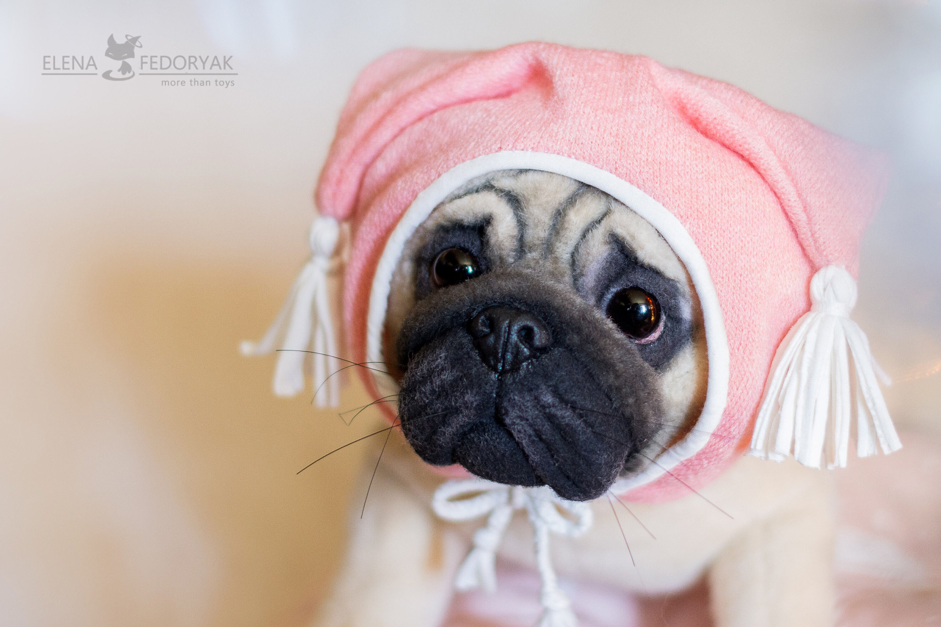 Dunyasha the Pug Puppy (MADE TO ORDER) - Etsy