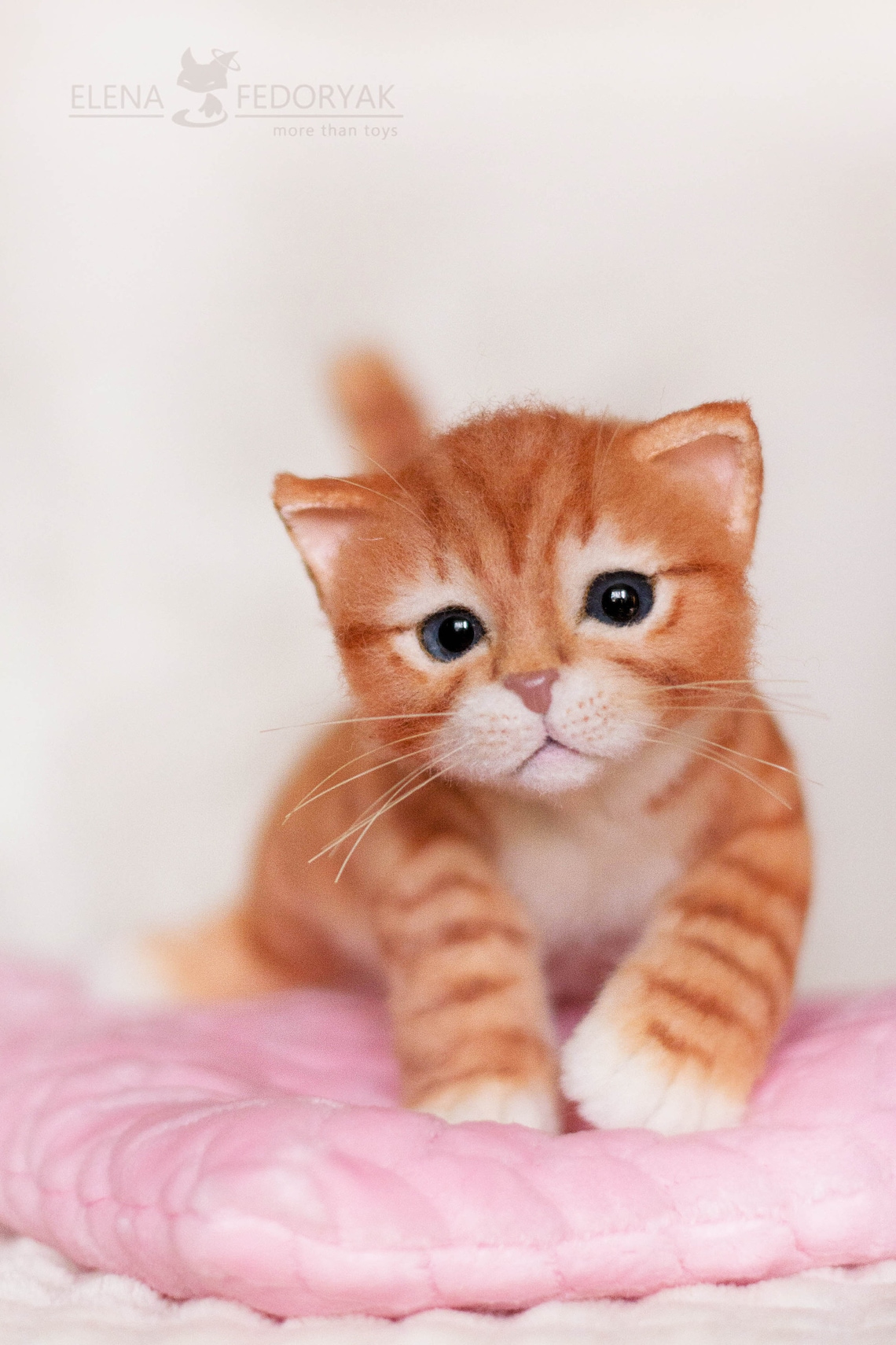 Newborn Kitten Simba. OOAK Artist Handmade Collectible Realistic Animal ...