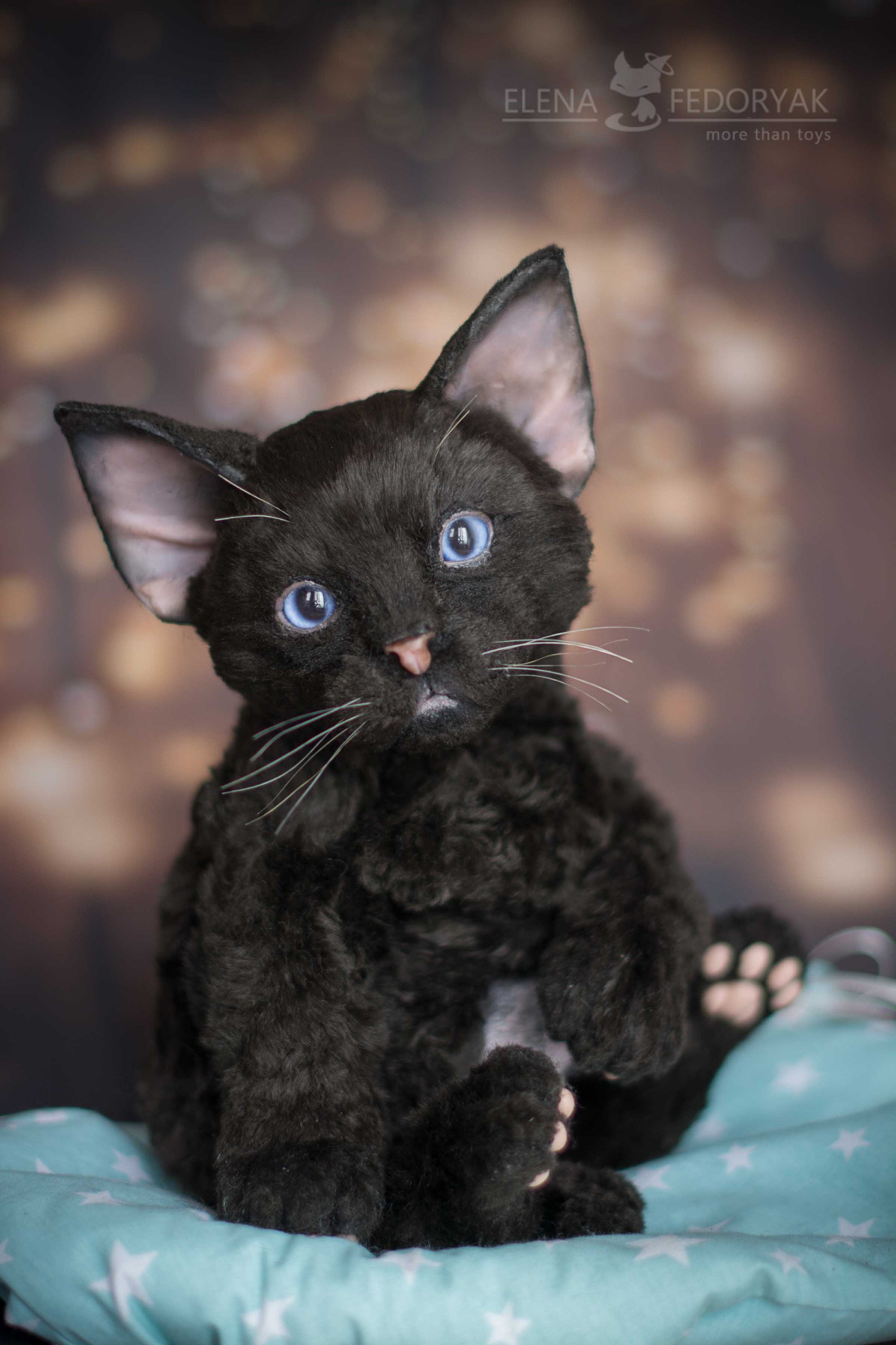 Devon Rex Lifesize Plush Toy. OOAK Artist Handmade Collectible Animal ...