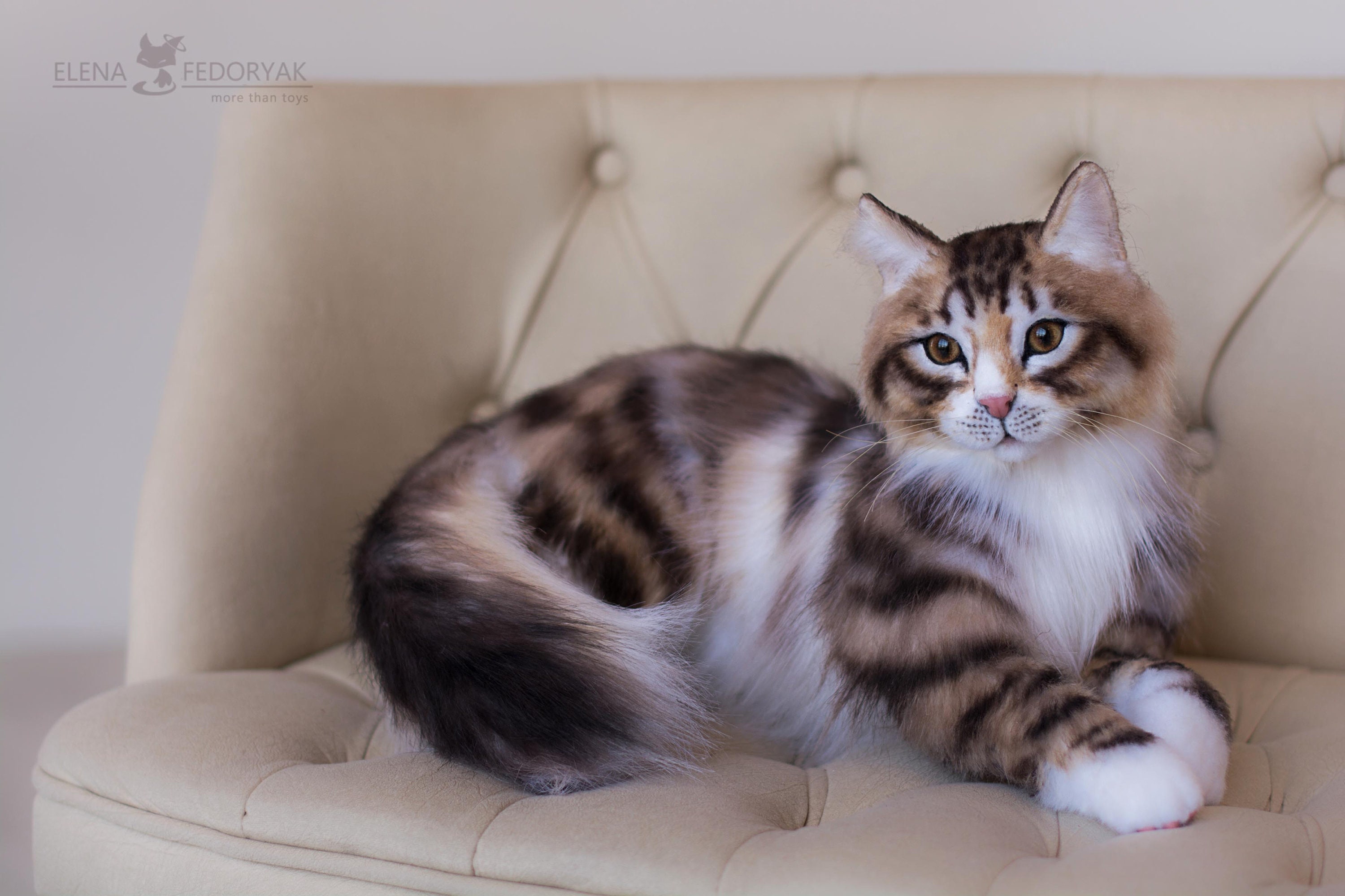 Solomiya - Realistic Life Size Cat (MADE to ORDER / Shown as an Example) - Etsy UK