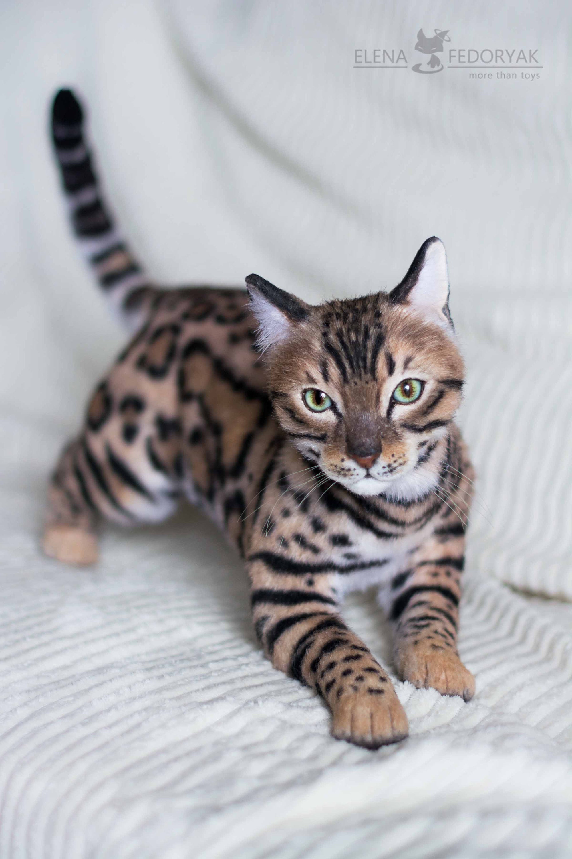 Bengalcat - Realistic Life Size Cat. OOAK Artist Handmade Collectible ...