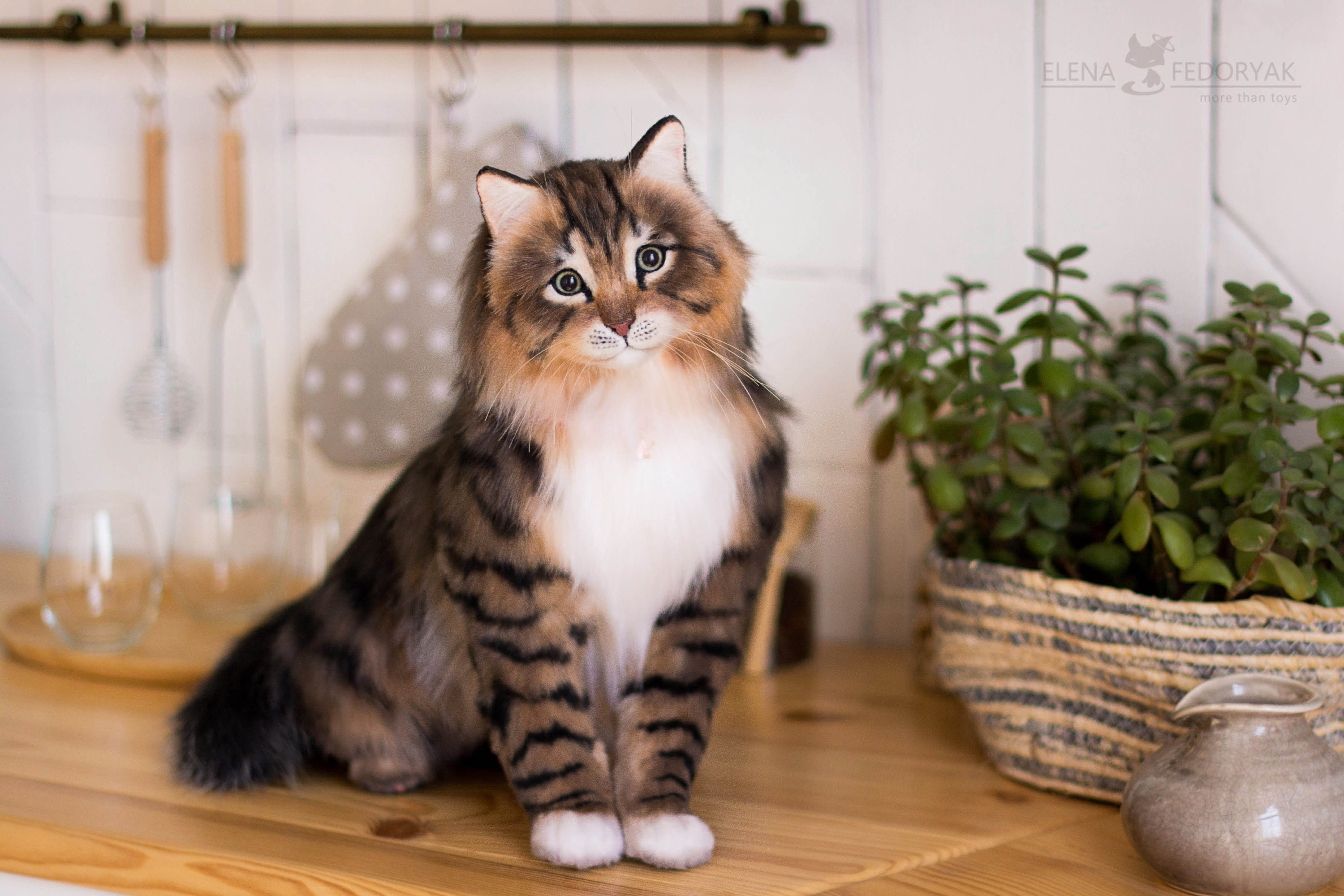 Queen norwegian Forest Cat Realistic Life Size Cat. OOAK - Etsy UK