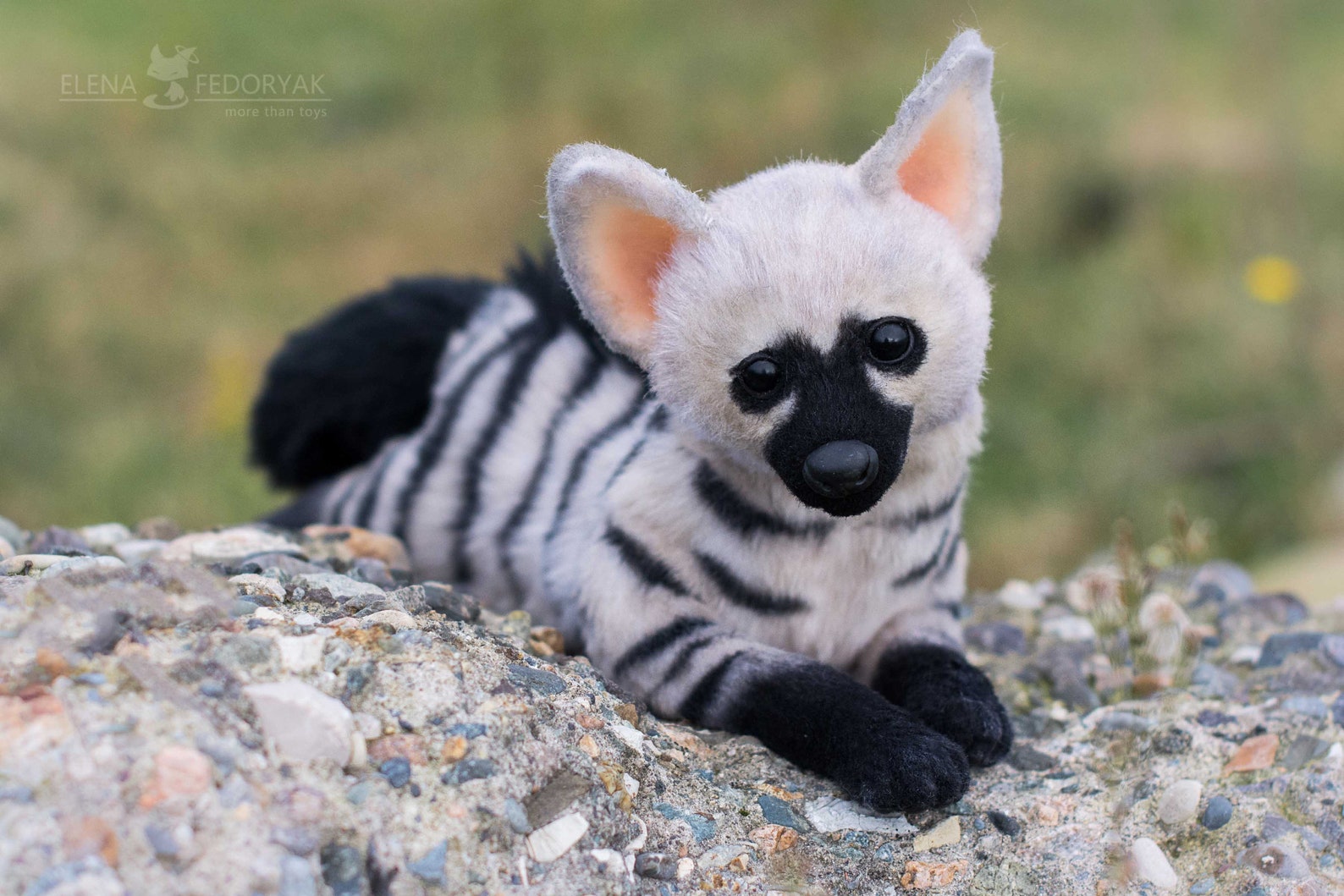 Aardwolf / Hyena Puppy - Realistic Poseable Toy (MADE to ORDER) - Etsy