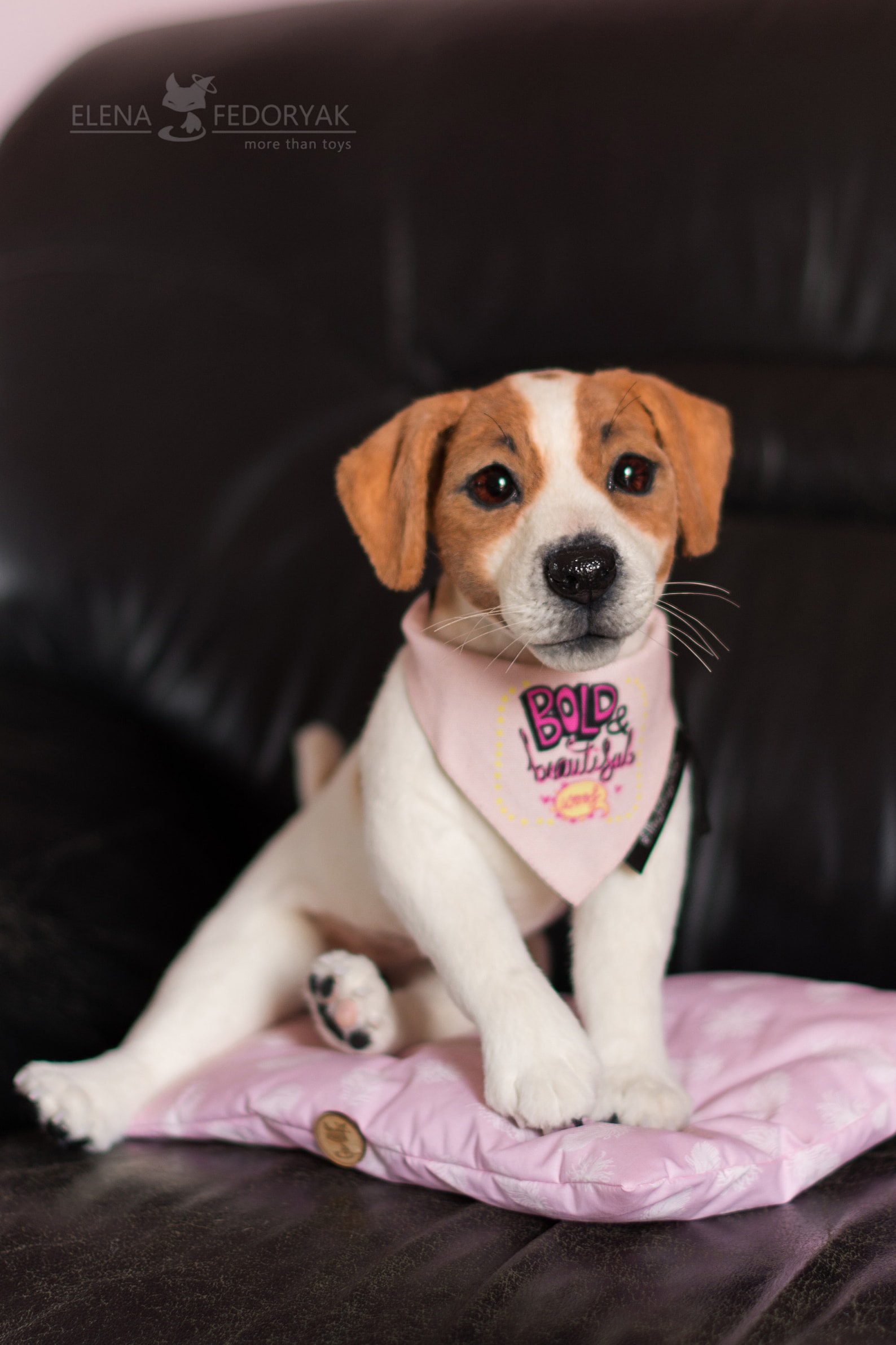 Jack Russell Terrier. Real Size Poseable Realistic Toy. OOAK. Handmade ...