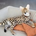 Serval Lifesize Realistic Toy. OOAK Artist Handmade Collectible Animal ...