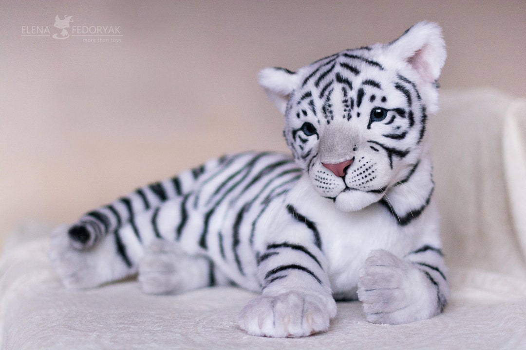 Tiger Cub Sky. Realistic Life Size Toy. OOAK Artist Handmade ...