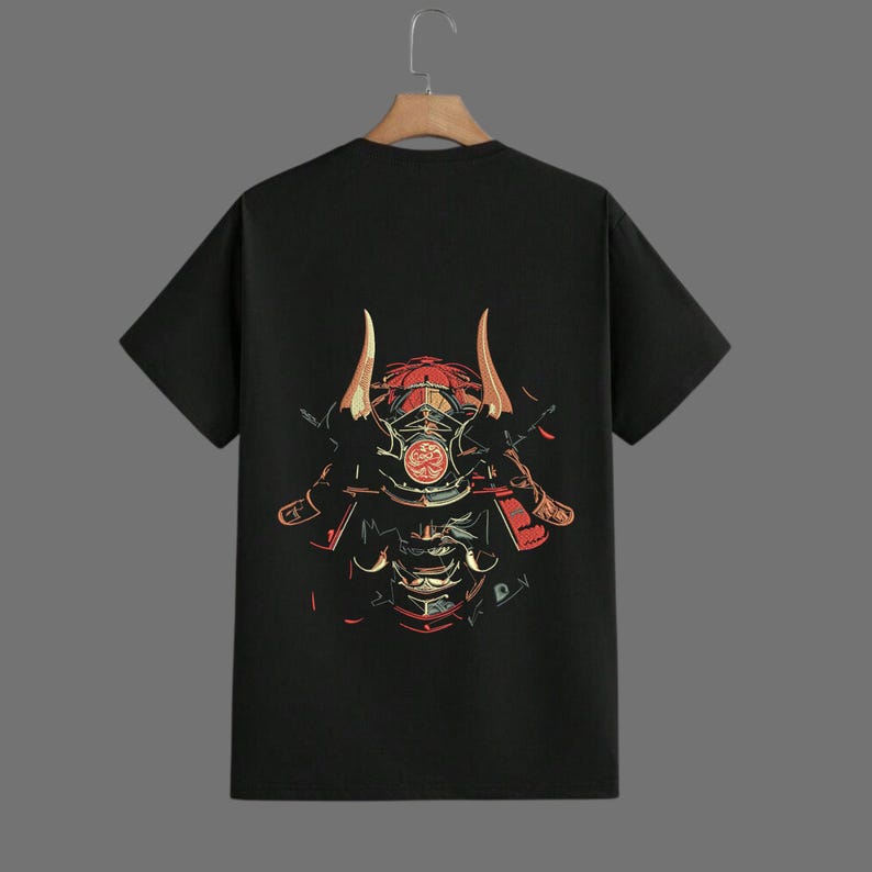 Samurai Embroidery Design, Japanese Samurai Mask Machine Embroidery ...