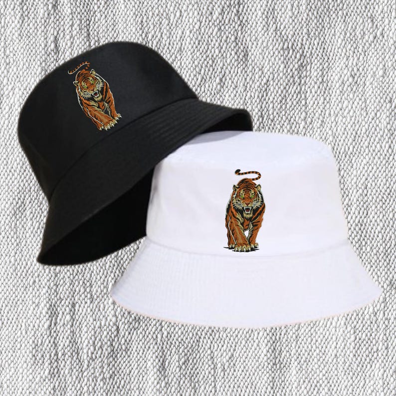 Tiger Embroidery Design, Walking Tiger Embroidery, Safari Embroidery ...