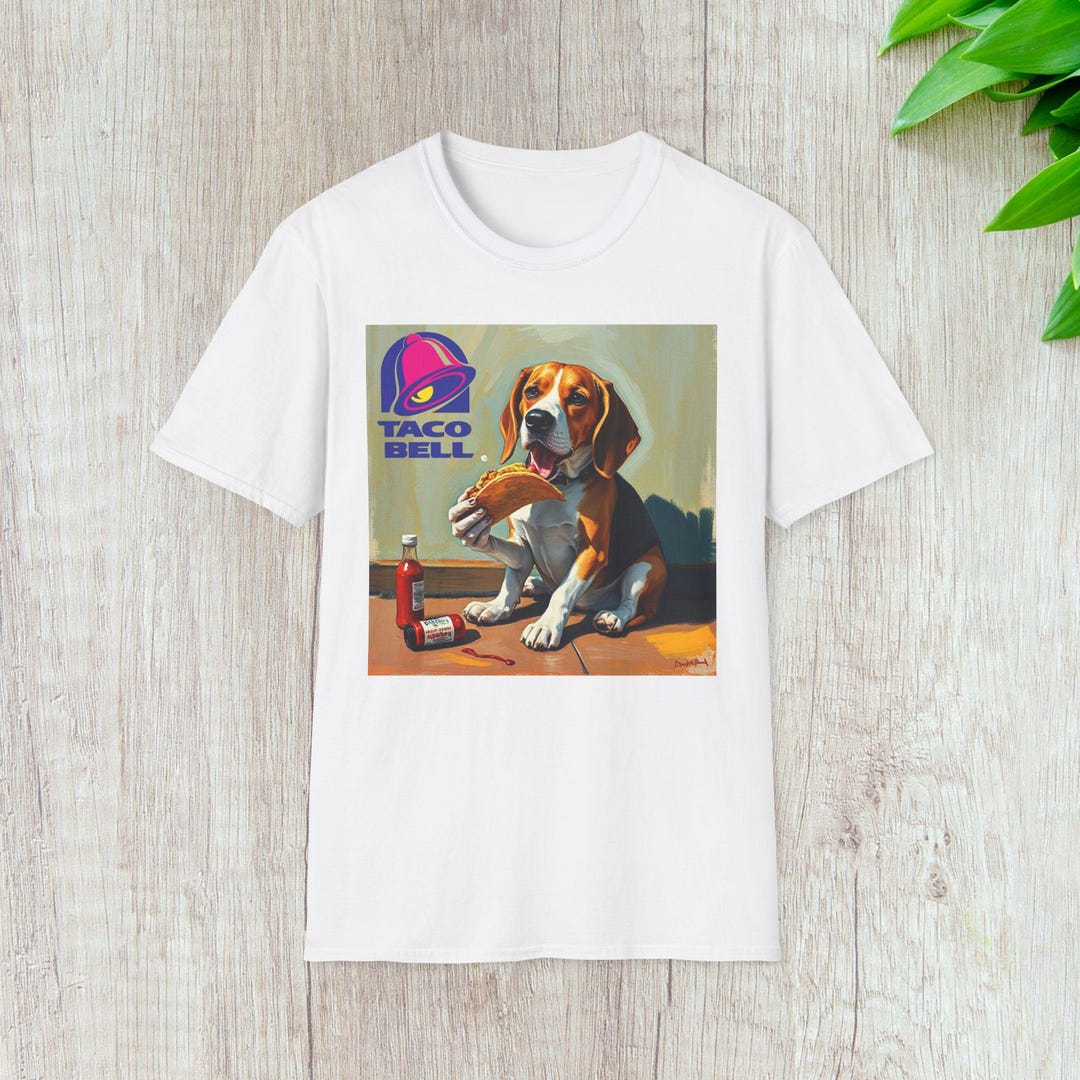 Chill Dog Eating Taco Bell Shirt, Funny Dog Meme T-shirt, Fast Food ...