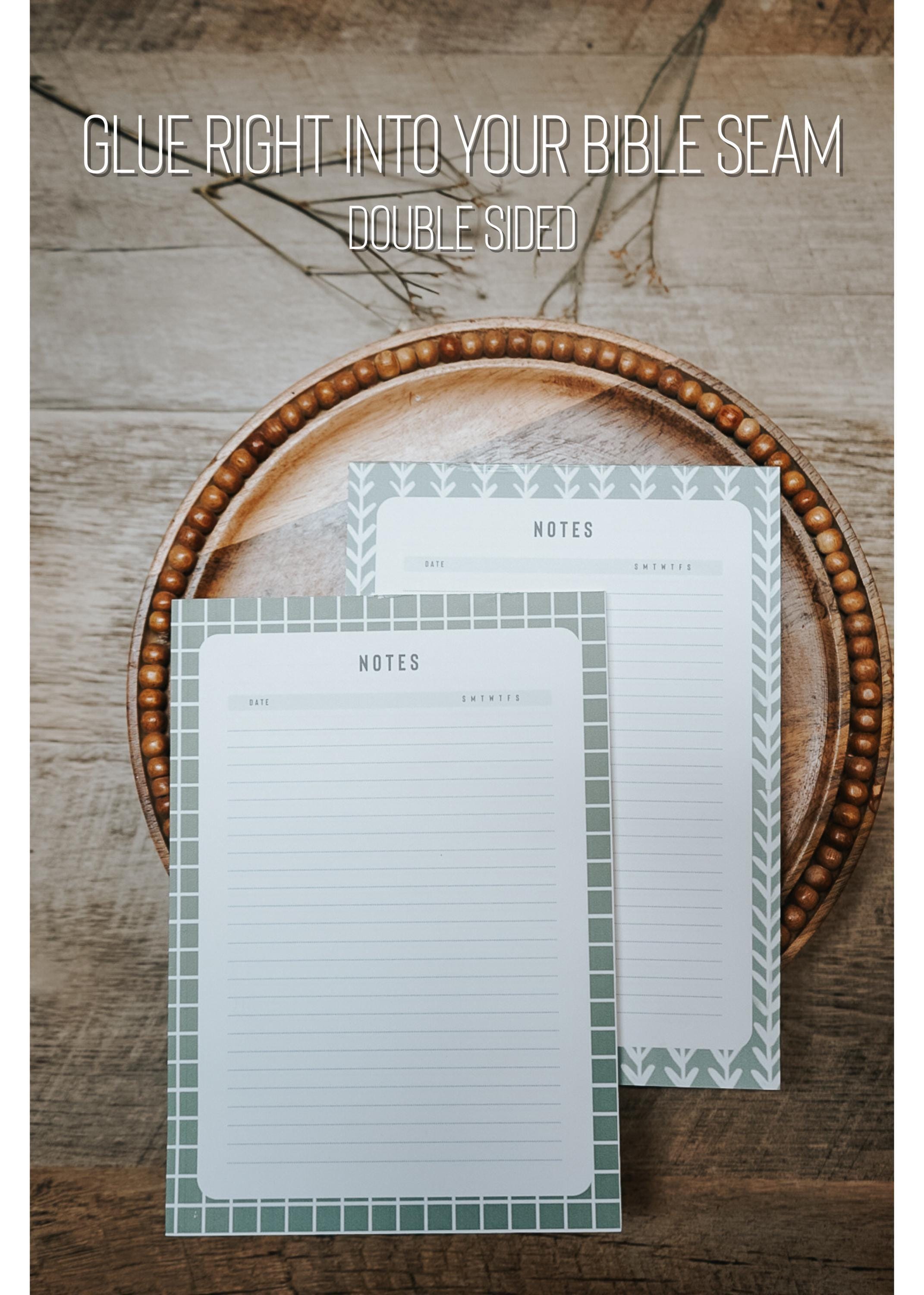Bible Journaling Notepad Sermon Notes Prayer Journal Writing Pad ...