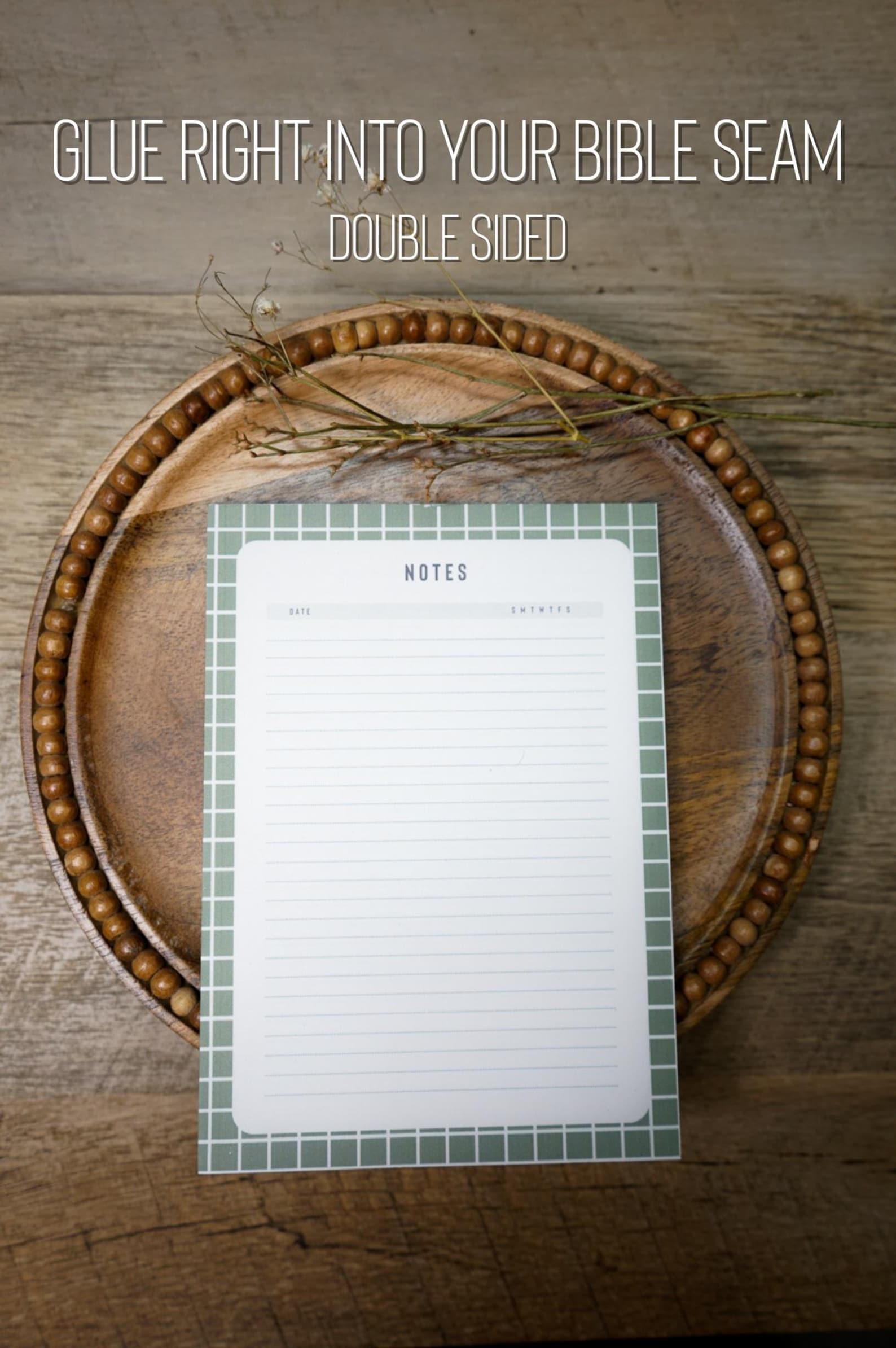 Double-sided Bible Journaling Notepad | Sermon & Study Notes - Etsy