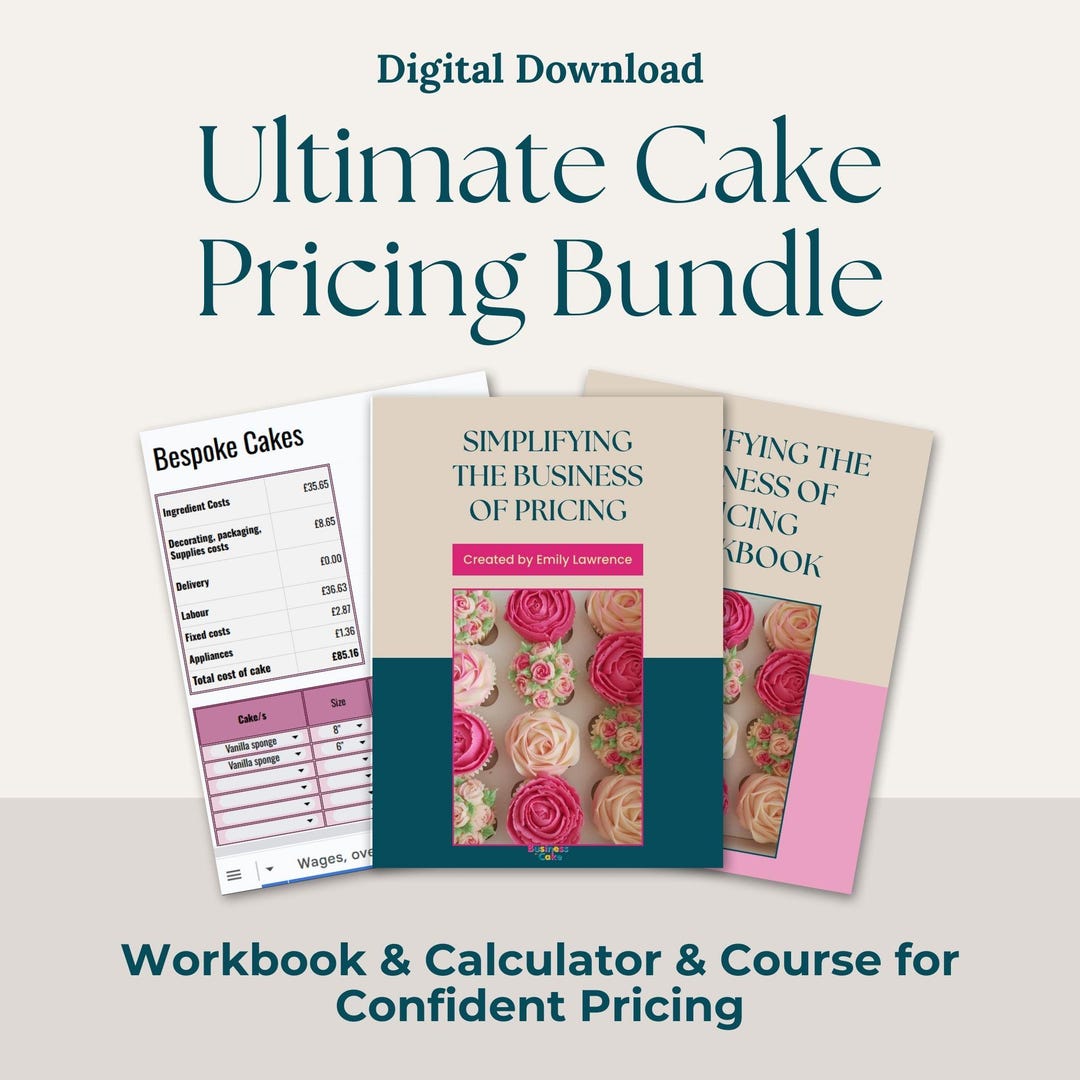 Bakery Pricing Calculator, Guide and Worksheets - Everything You Need ...