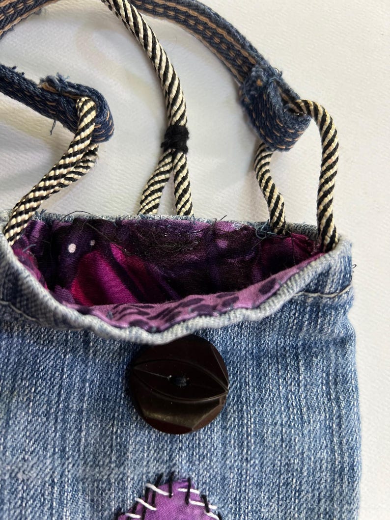 Crossbody Denim Cell Phone Pouch - Etsy
