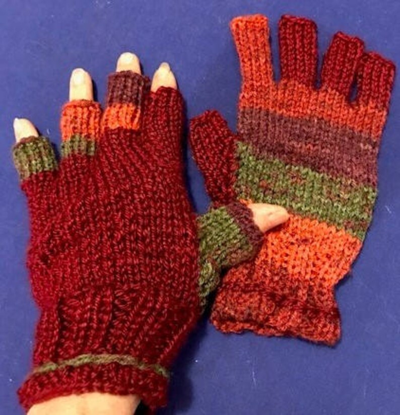 Fingerless/half Finger Gloves for Texting Driving Computer - Etsy