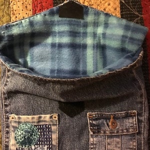 Recycled Denim Tablet Cover/case With Sashiko Embroidery | Etsy