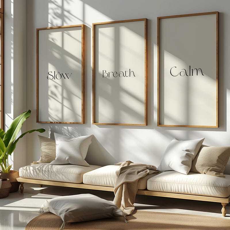 Calm Breath Wall Art - Etsy UK