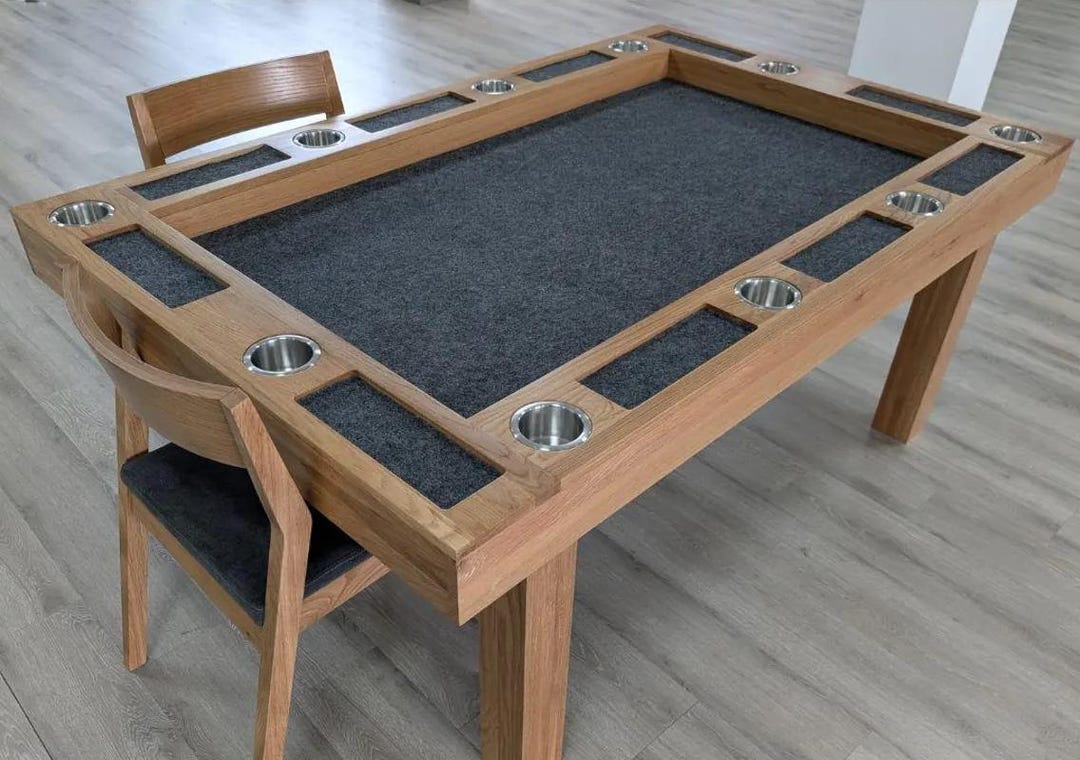 Board Game Table With Removable Topper – Dining & Gaming Table in One ...