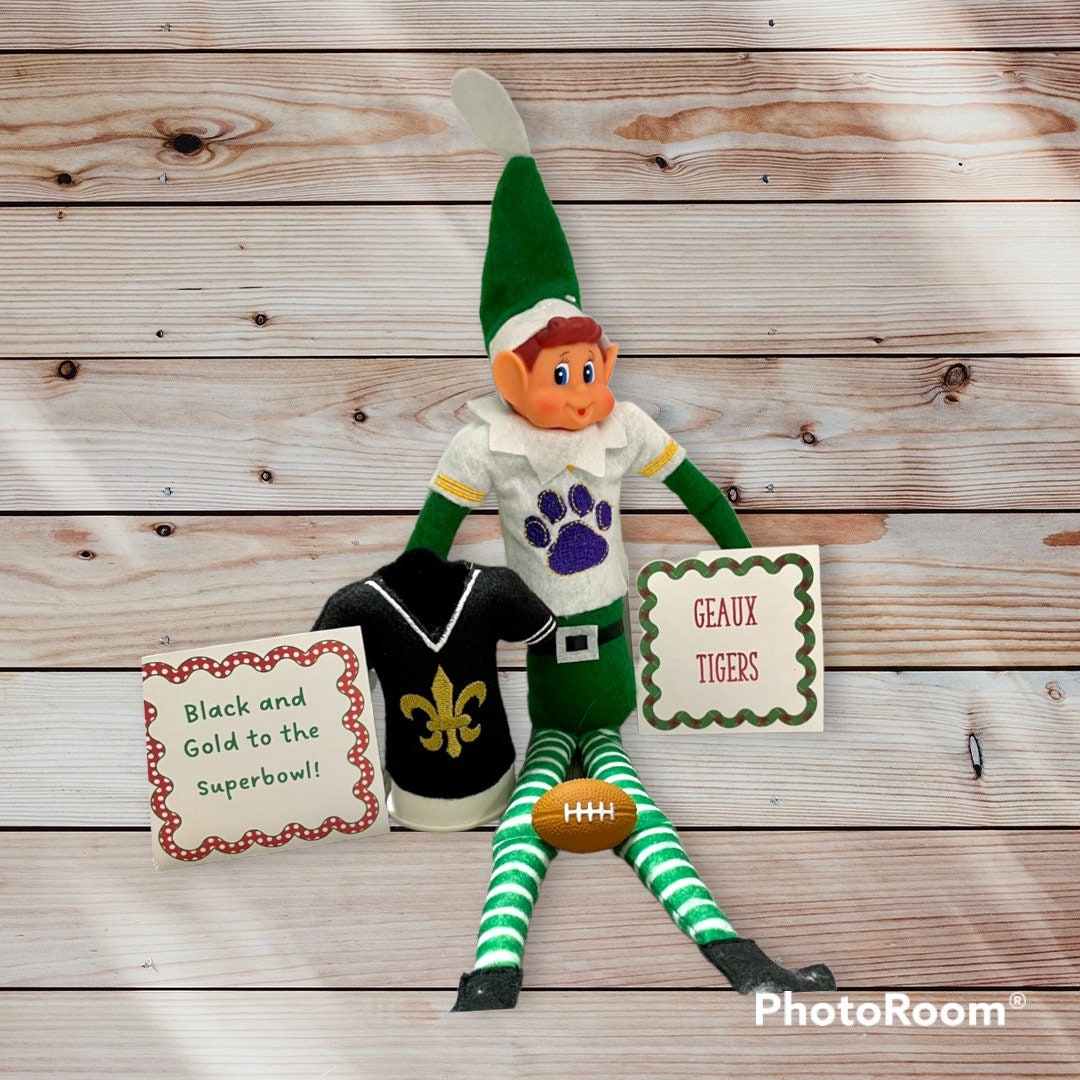 Elf Prop, Elf Kit, Elf Shenanigans, Elf Jersey, Tiger Jersey, Black and ...
