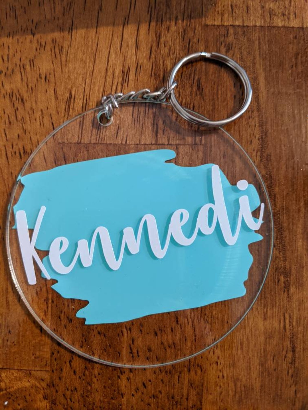 Paint Stroke Personalized Keychain Personalized Keychain - Etsy
