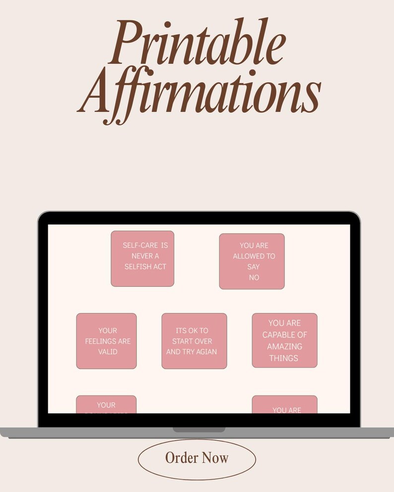 Positive Affirmations Printable: Daily Reminder (digital Download) - Etsy
