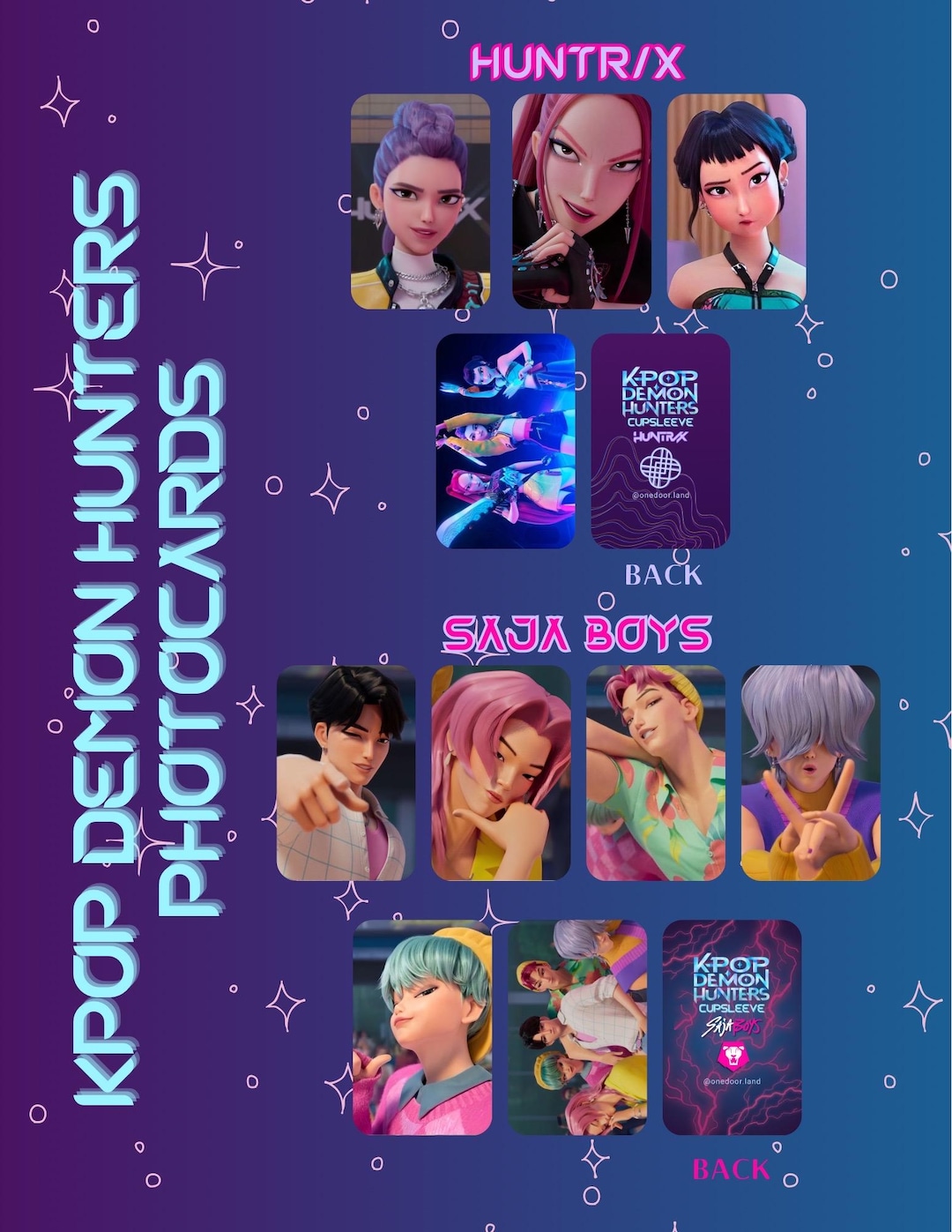 Kpop Demon Hunters Photocards - Etsy