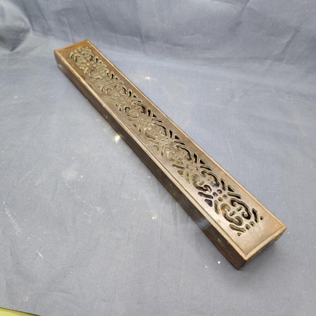 Vintage Bronze I Ching Incense Stick Holder Set | Antique Chinese ...