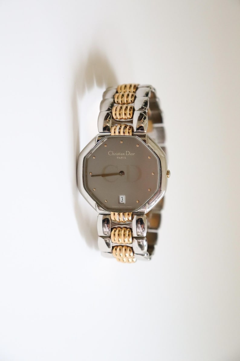 Vintage Christian Dior Octagonal Silver Watch - Etsy