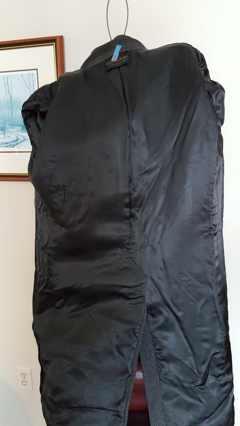 Vintage Mens BESPOKE Long Wool Coat Size 39 Short, Union Made WARREN K ...