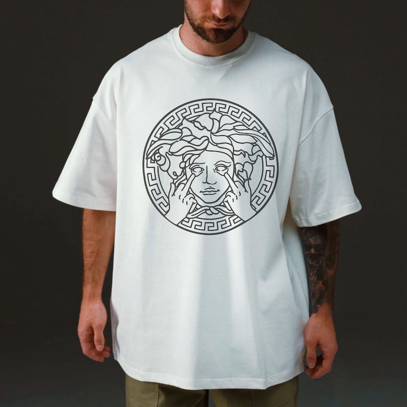 Medusa Parody T-shirt, Greek Mythology Streetwear Graphic Tee, Unisex ...