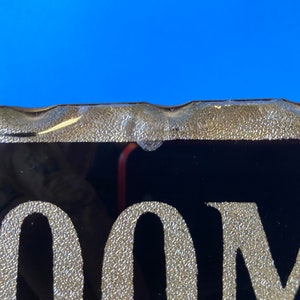 ROOMS Reverse Glass Sign - Etsy