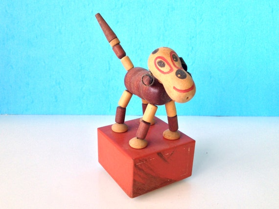 Wakouwa Animated Dog Push Puppet | Etsy