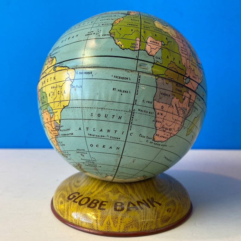 Globe Bank - Etsy