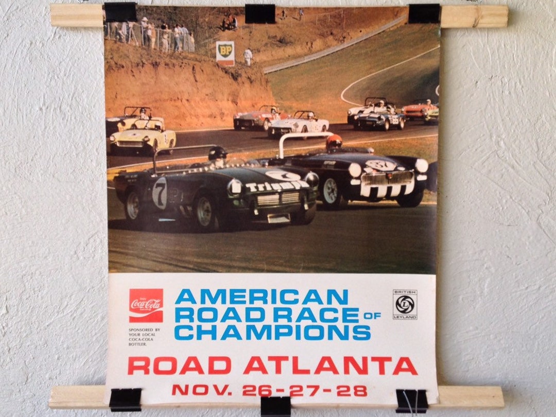 Vintage American Road Race of Champions Poster - Etsy