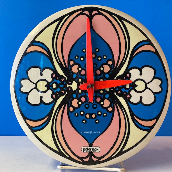 Peter Max Electric Clock - Etsy