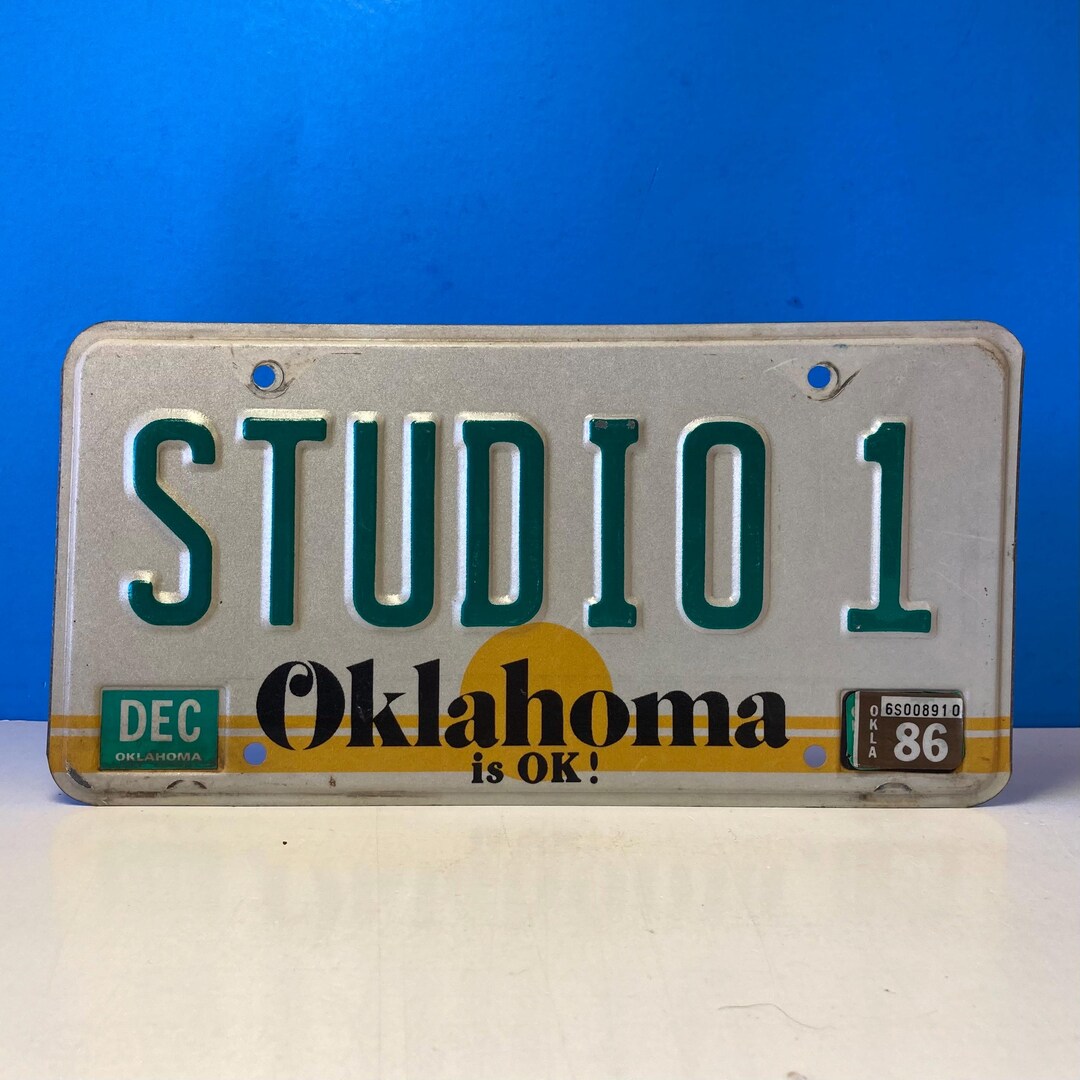 Oklahoma is Ok! Vanity Plate STUDIO 1 - Etsy