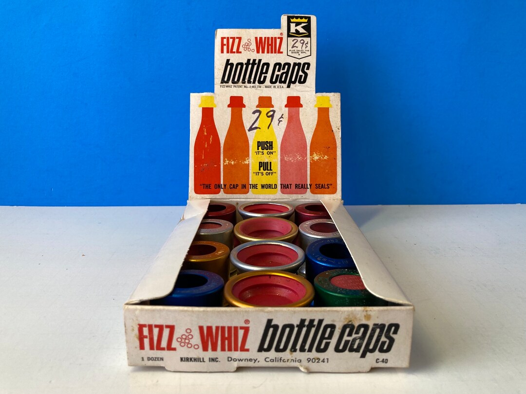 Fizz Whiz Bottle Caps Counter Display - Etsy