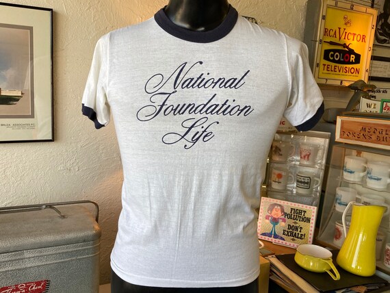 National Foundation Life Good Font Ringer T-Shirt - Gem