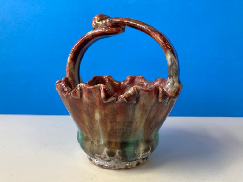 Small Italian Ceramic Basket - Etsy