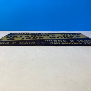 Oklahoma Wire & Iron Works Sign - Etsy